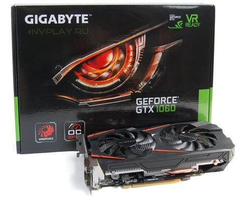 Обзор и тестирование Gigabyte GeForce GTX 1060 WindForce OC 6G
