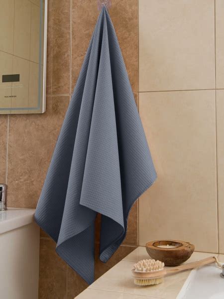 Полотенце банное MASO home пляжное Вафельное полотно, Хлопок 80x150 см ...